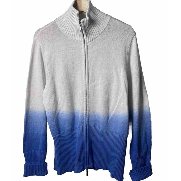 Boston Proper | Sweaters | Boston Proper Cardigan Womens White Blue ...